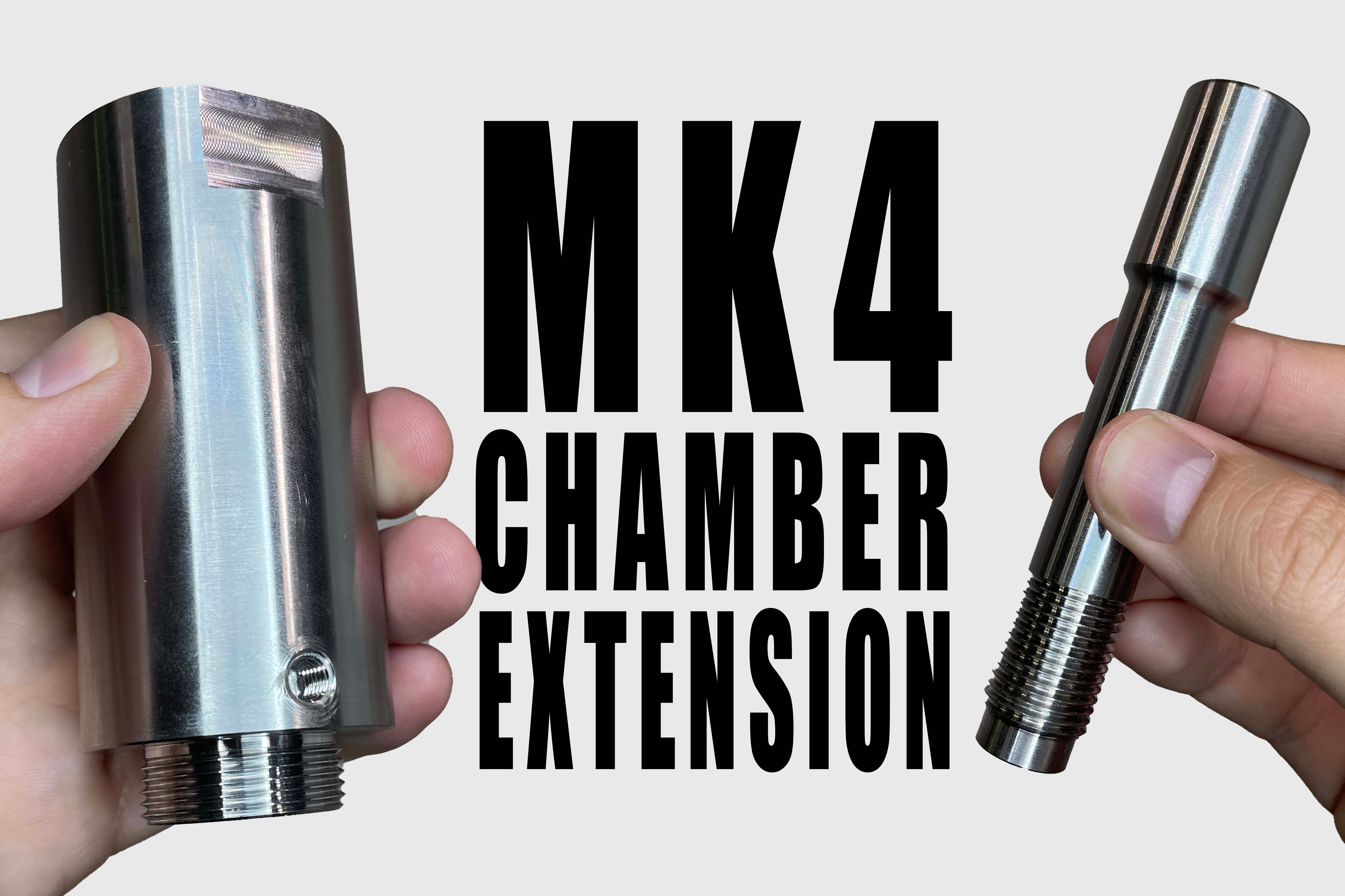 MK4 Stainless Steel Chamber and Plunger Extension | Buster Beagle 3D
