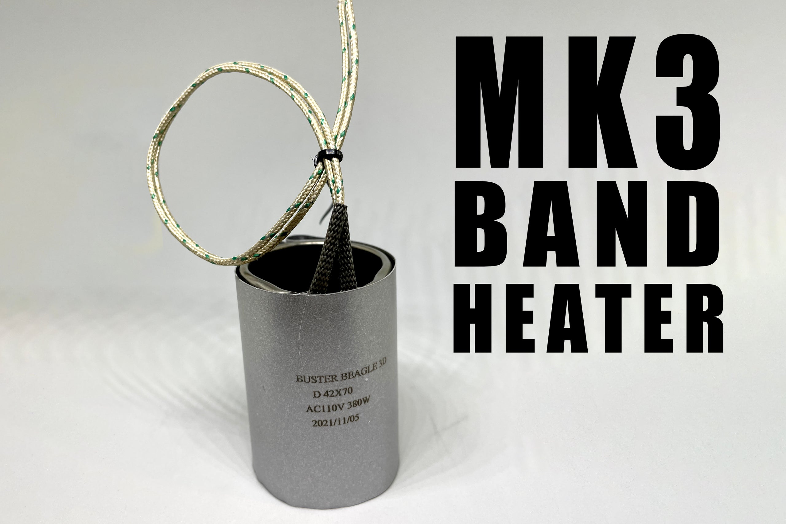 42x70mm 110V 380W Band Heater | Buster Beagle 3D
